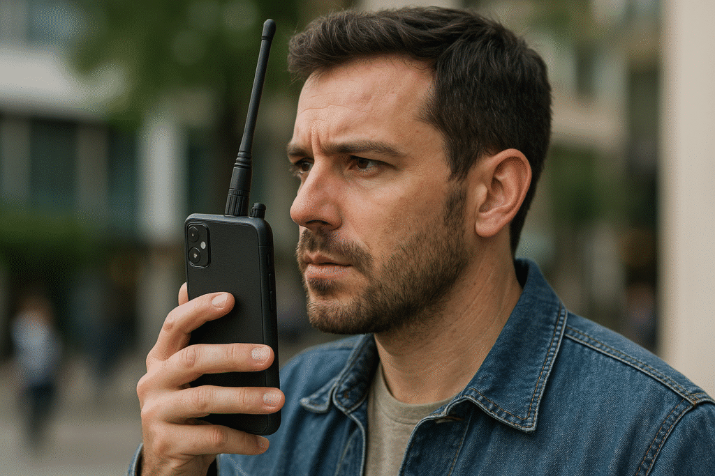 Turn your cell phone into a walkie talkie